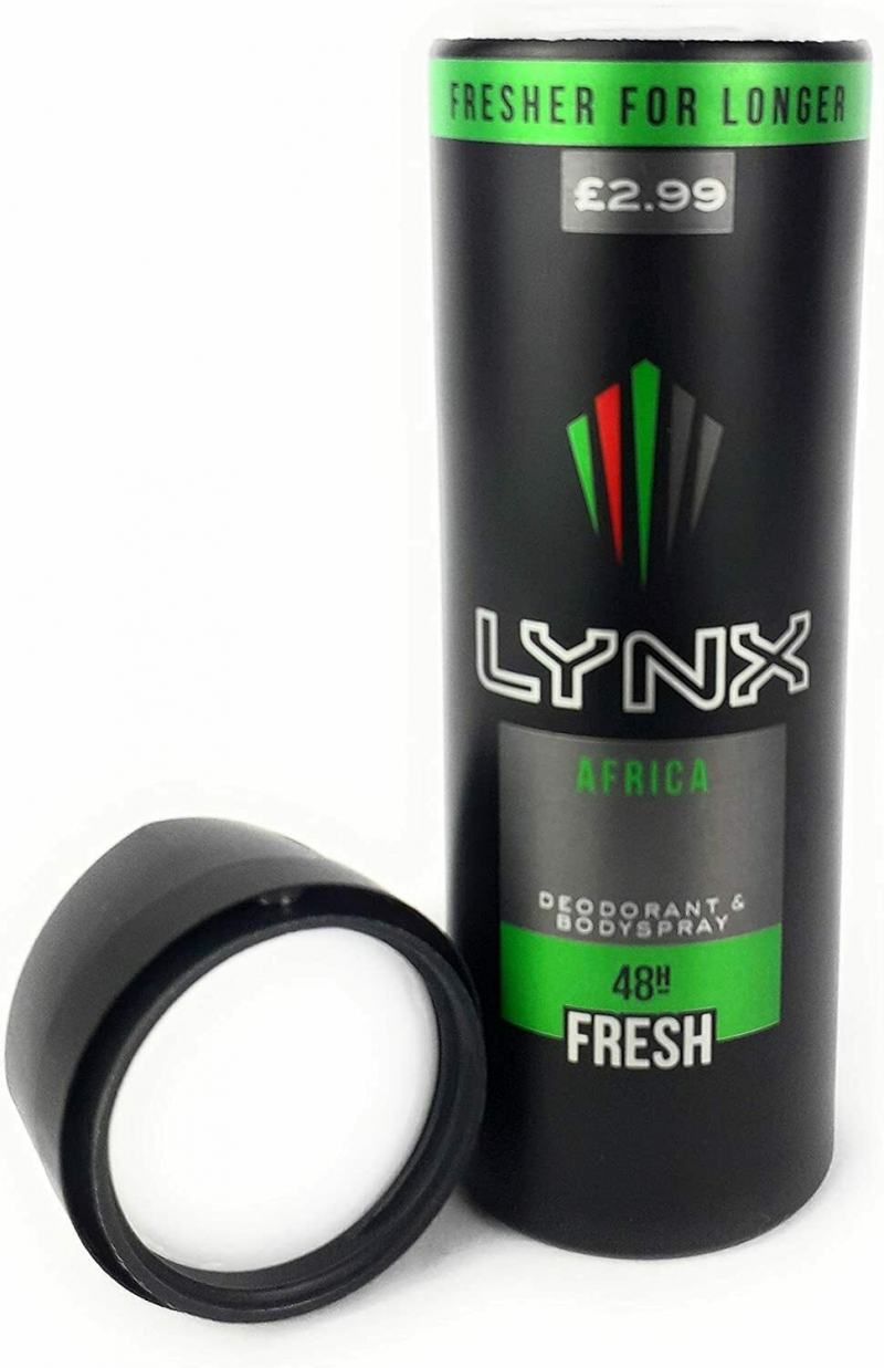 Small Lynx stash can diversion Realistic deodorant safe.